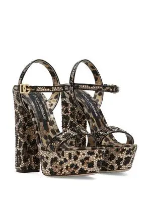 Dolce & Gabbana Leopard-print Platform Sandals