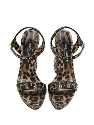 Dolce & Gabbana Leopard-print Platform Sandals