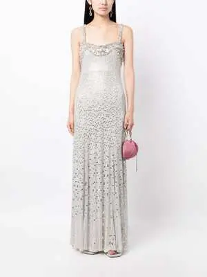 Jenny Packham Calypso Crystal-embellished Gown