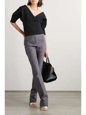 FERRAGAMO Layered Wool-blend Blouse