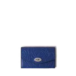 Mulberry Medium Darley Wallet Pigment Blue