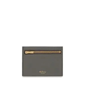 Mulberry Zipped Credit Card Slip Charcoal