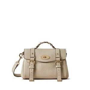 Mulberry Mulberry Mini Alexa Satchel Bag Chalk