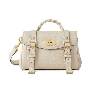 Mulberry Mulberry Mini Alexa Satchel Bag Eggshell