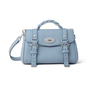Mulberry Mulberry Mini Alexa Satchel Bag Poplin Blue