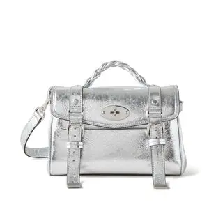 Mulberry Mulberry Mini Alexa Satchel Bag Silver