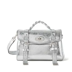 Mulberry Mulberry Mini Alexa Satchel Bag Silver