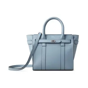 Mulberry Mulberry Mini Zipped Bayswater Poplin Blue