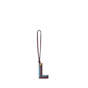 Mulberry Bi-colour Leather Keyring Pale Slate