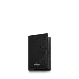 Mulberry Card Case Black Small Classic Grain