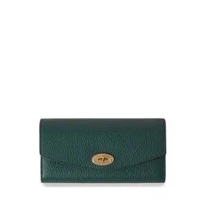 Mulberry Darley Wallet - Mulberry Green Heavy Grain