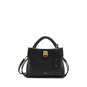 Mulberry Small Iris - Black & Midnight Heavy Grain