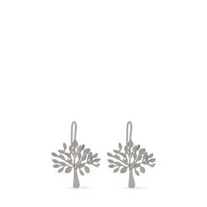 Mulberry Tree Dangle Earrings - Silver Sterling Silver