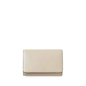 Mulberry Medium Continental French Purse - Chalk Small Classic Grain