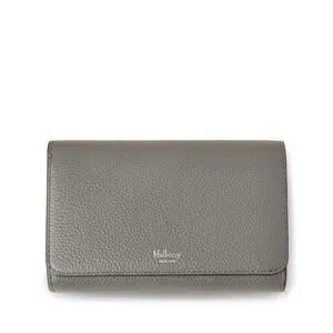 Mulberry Medium Continental French Purse Charcoal