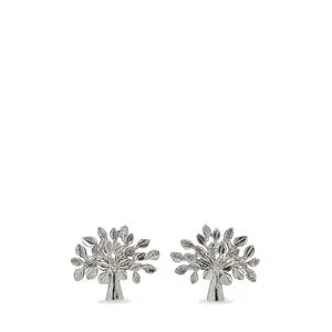 Mulberry Tree Stud Earrings - Silver Sterling Silver