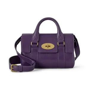 Mulberry Mini Bayswater - Amethyst High Shine Leather