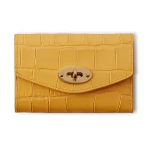 Mulberry Darley Folded Multi-card Wallet Yellow
