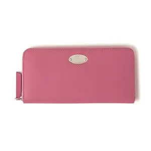 Mulberry Plaque 8 Credit Card Zip Purse Geranium Pink