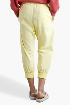 Paradised Cropped Cotton-poplin Track Pants