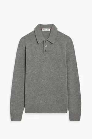 ALEX MILL Cashmere Polo Sweater Green S