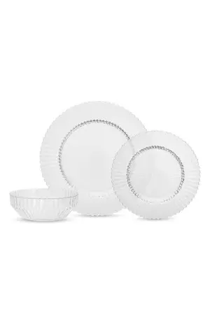 FORTESSA Archie 12-piece Dinnerware Set - Clear