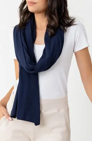 ZESTT ORGANICS The Dreamsoft Travel Scarf - Oxford Blue