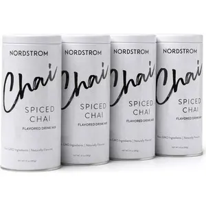 FRANZESE 4-pack Spiced Chai Flavored Drink Mix Tins - White