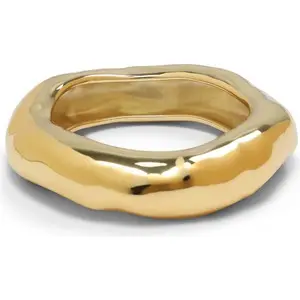 Alexis Bittar Wide Molten Bangle Bracelet - Gold