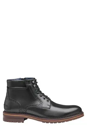 Johnston & Murphy Xc Flex Connelly Lace-up Leather Boot - Black Full Grain