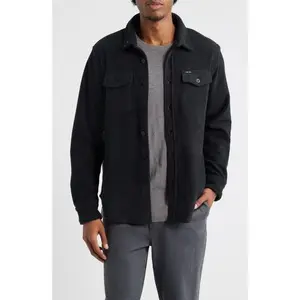 DARK SEAS Zulu Fleece Button-up Shirt - Black