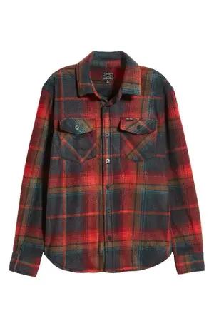 DARK SEAS Zulu Fleece Button-up Shirt - Dark Navy