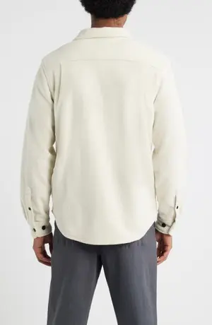 DARK SEAS Zulu Fleece Button-up Shirt - Silver