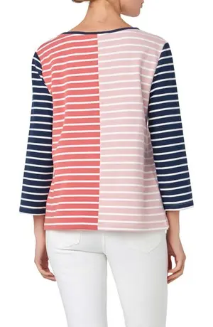 English Factory Stripe Colorblock Top