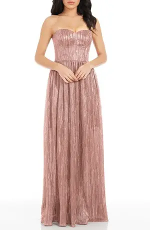 Dress The Population Audrina Gown - Blush