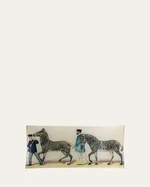 JOHN DERIAN Caravan Les Zebras Pencil Tray - Multi