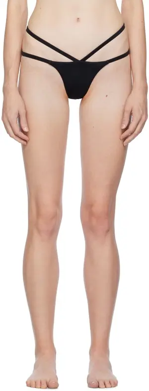 Versace Medusa '95 Thong In Black - 70% Off | Editorialist