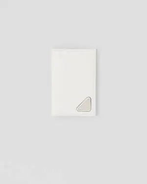 Prada Saffiano Leather Card Holder - White