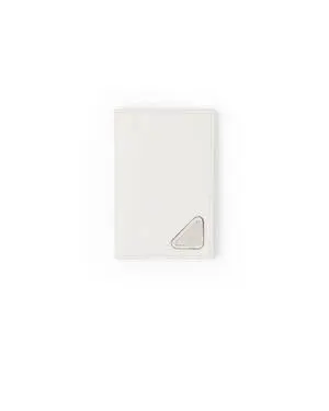 Prada Saffiano Leather Card Holder - White