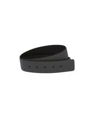Prada Reversible Saffiano Leather Belt Strap - Grey