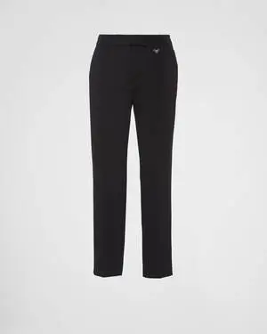Prada Grain De Poudre Trousers