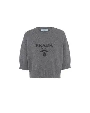Prada Wool And Cashmere Sweater - Grey