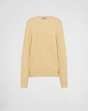 Prada Wool And Cashmere Crew-neck Sweater