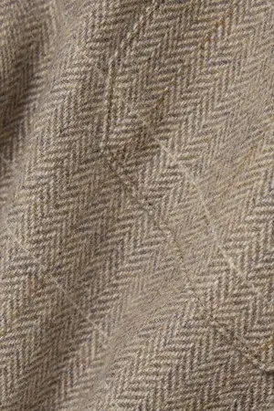 Denimist Cropped Herringbone Wool-blend Jacket