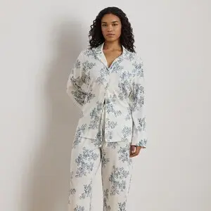 Ralph Lauren Floral Cotton-blend-jersey Sleep Set - Ivory Floral