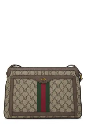 Gucci Gg Supreme Ophidia Messenger Bag - Brown