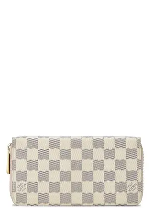LOUIS VUITTON Damier Azur Zippy Continental Wallet - Pink