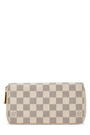 LOUIS VUITTON Damier Azur Zippy Continental Wallet - White