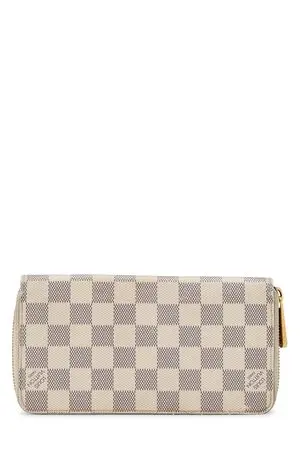 LOUIS VUITTON Damier Azur Zippy Continental Wallet - White