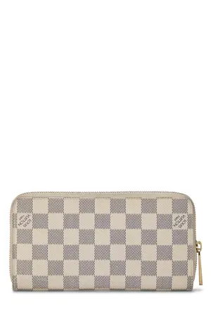 LOUIS VUITTON Damier Azur Zippy Continental Wallet - White